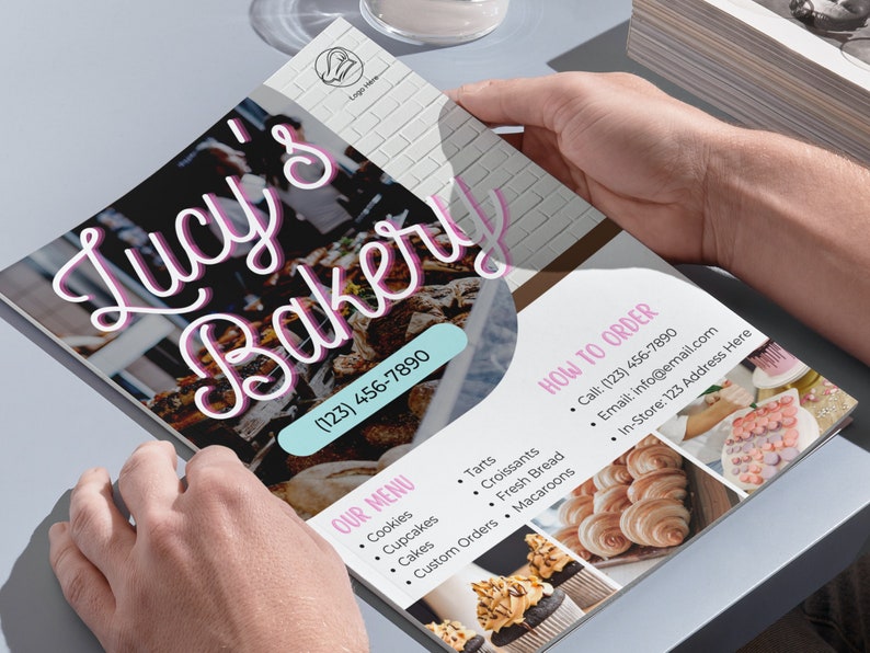 Cake Flyer Template Cupcake Cake Business Flyer Baking - Etsy
