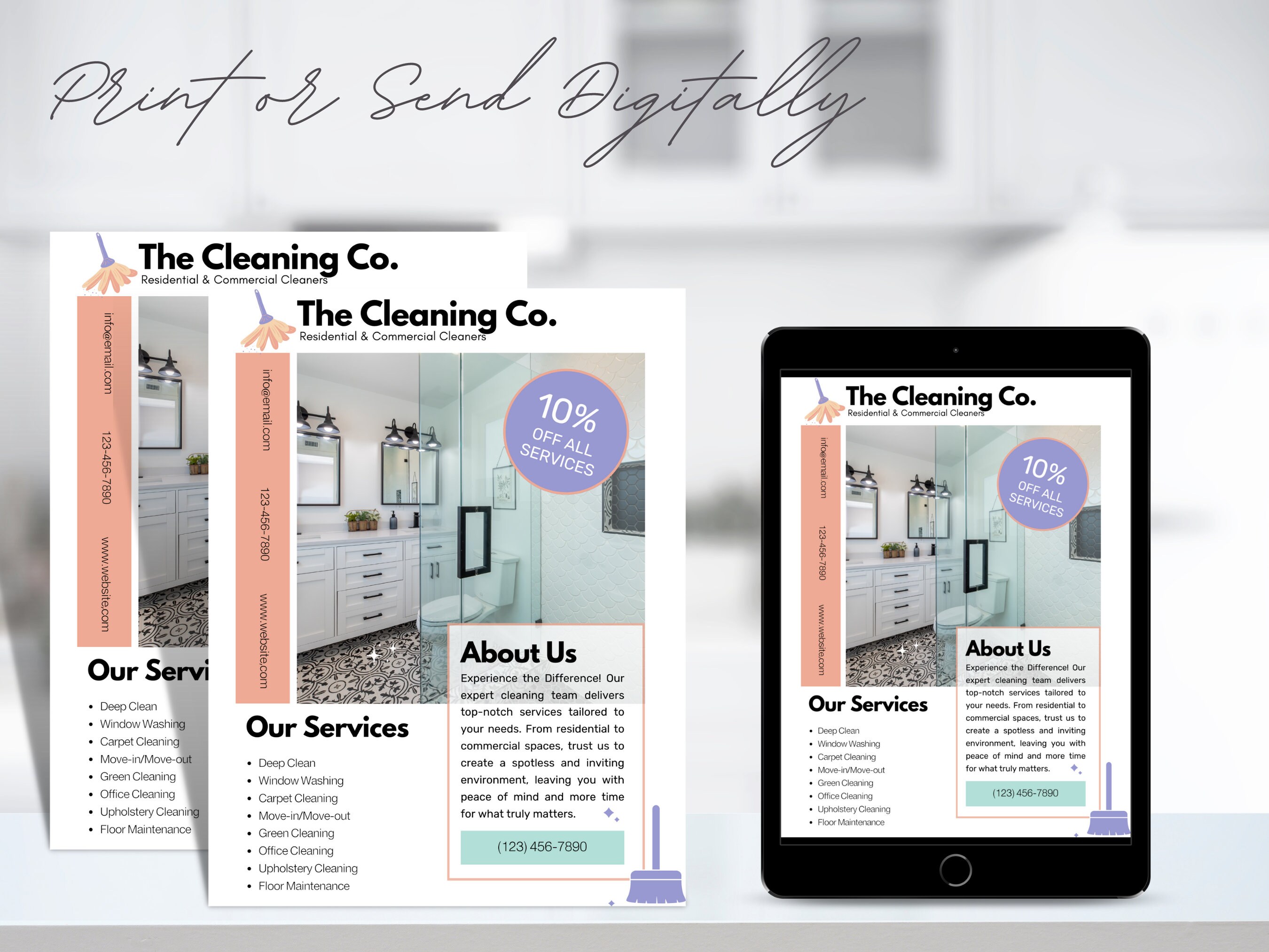 Cleaning Service Flyer DIY Flyer Cleaning Business Poster - Etsy