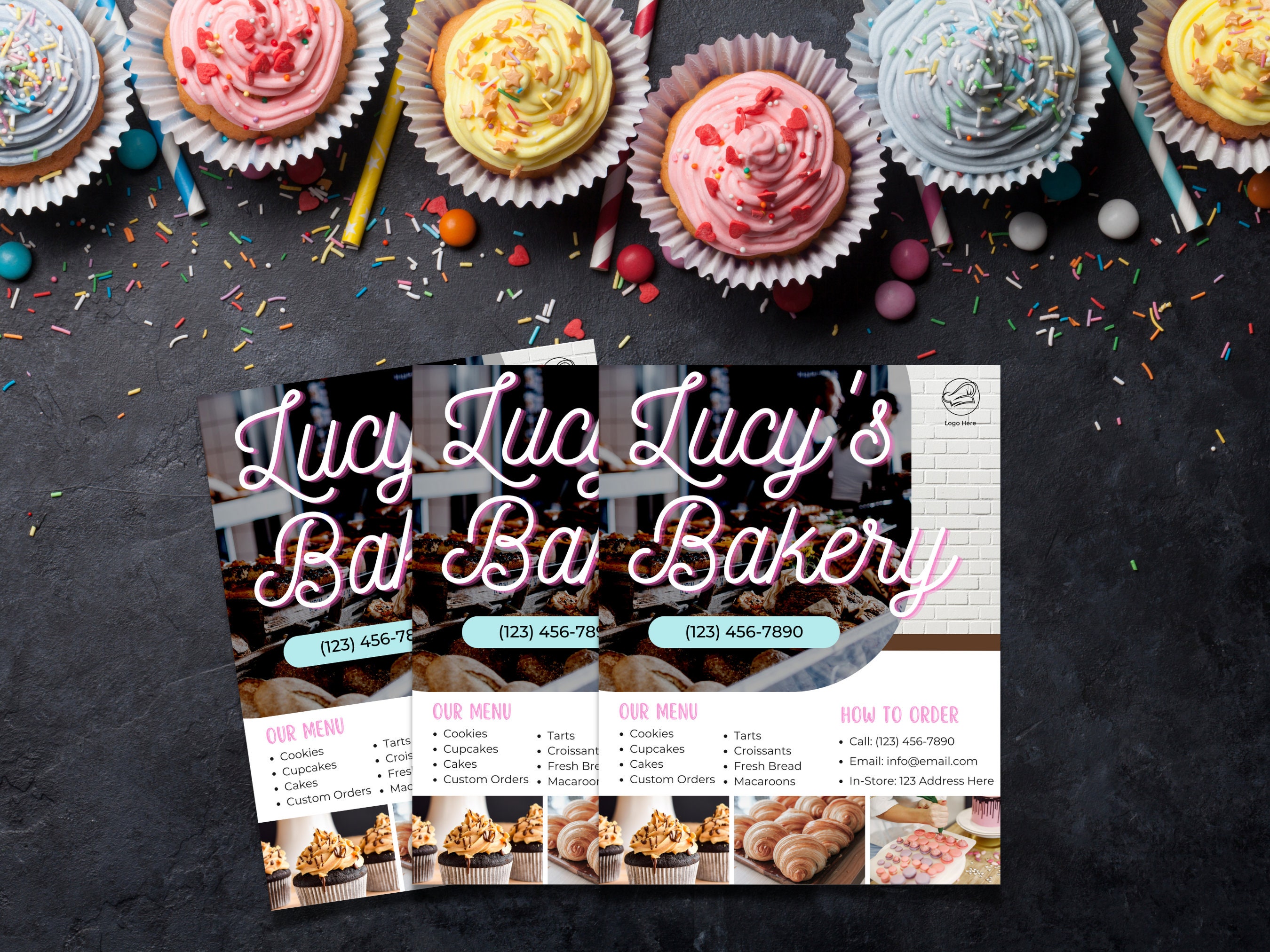 Cake Flyer Template Cupcake Cake Business Flyer Baking - Etsy