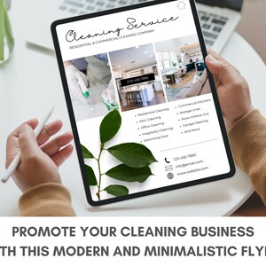 Cleaning Service Flyer, DIY Flyer, Cleaning Business Poster ...