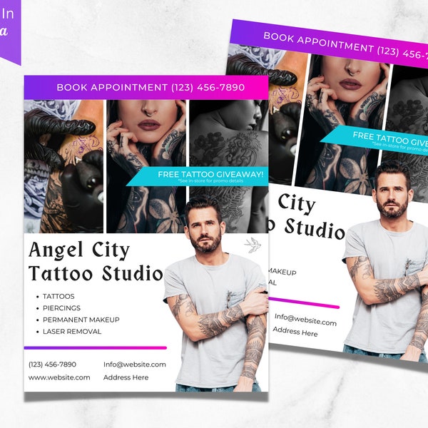 Piercings Flyer - Etsy