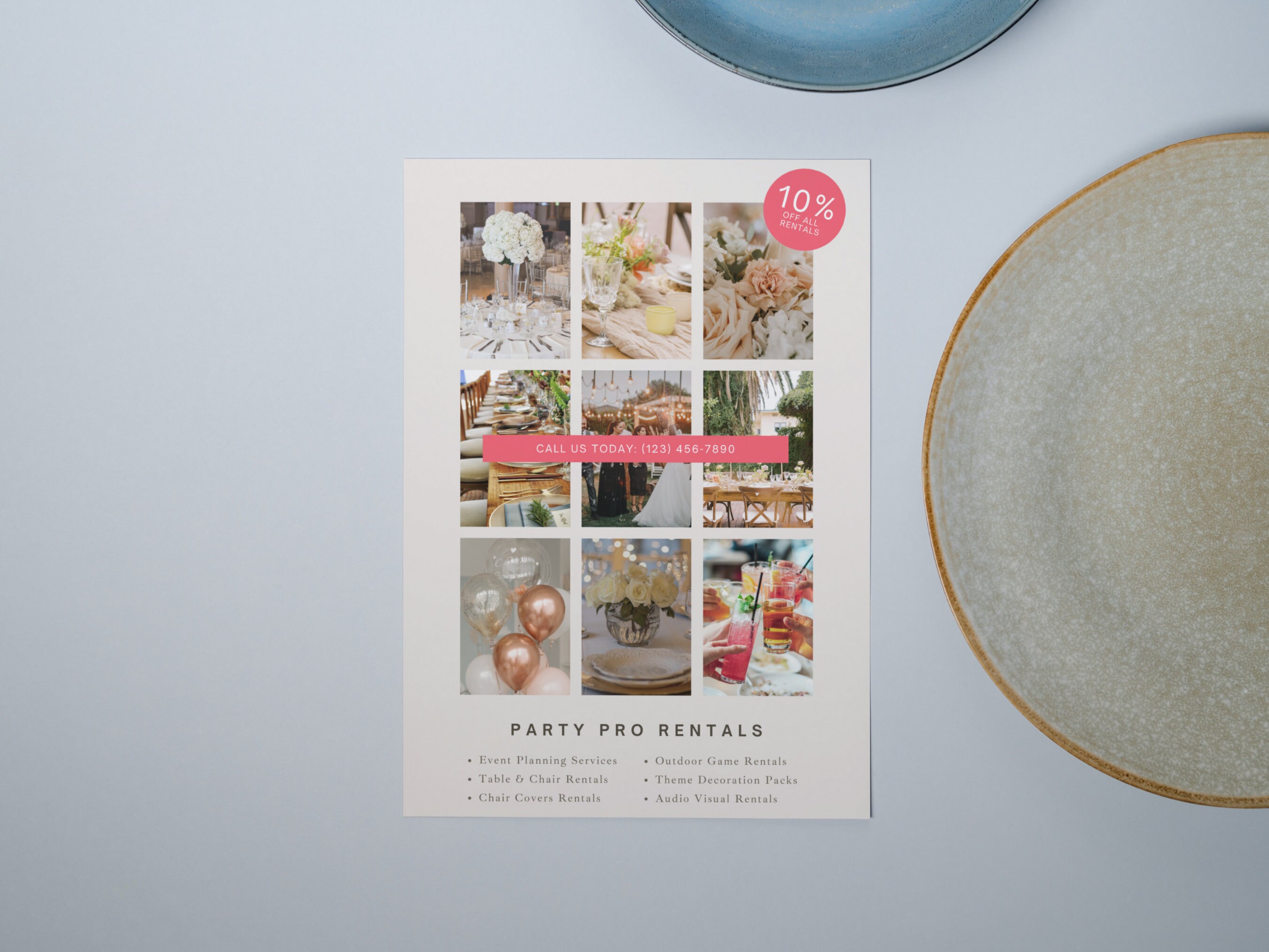 Party Rental Flyer Template Event Decor Flyer Editable in - Etsy