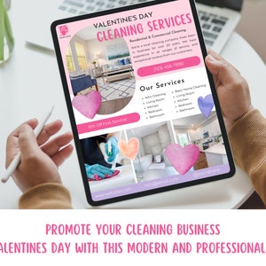 Valentines Day Cleaning Service Flyer, Cleaning Service Poster ...