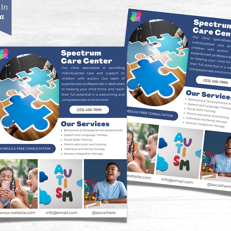 Autism Awareness Flyers - Etsy