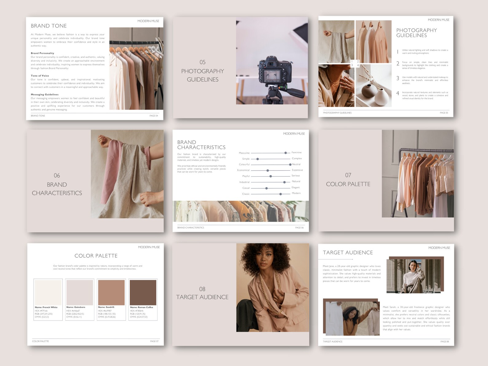 Brand Guidelines Template - Brand Style Guide, Presentation Template ...