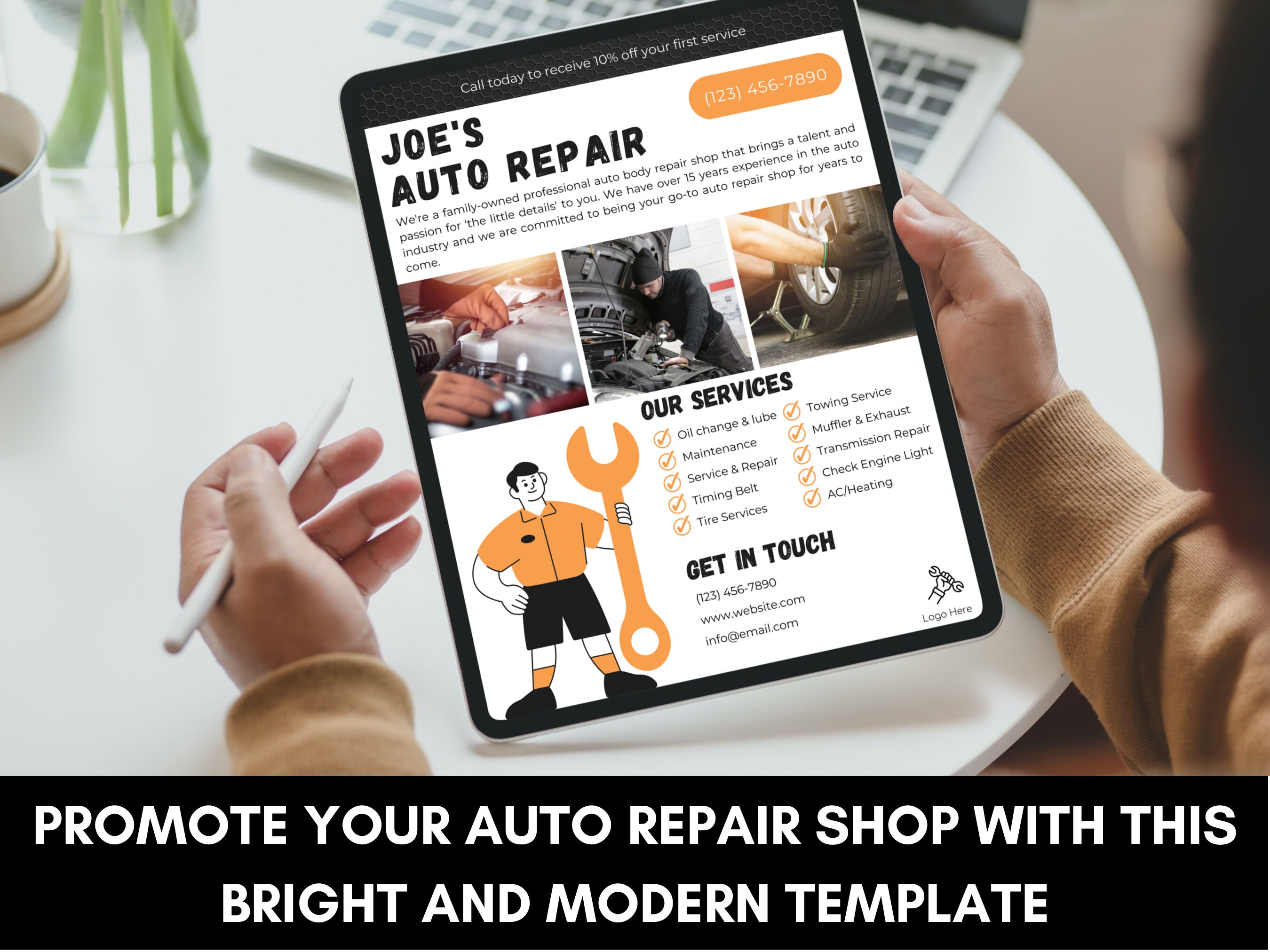 Auto Body Flyer DIY Flyer Template Design Car Repair Flyer - Etsy Australia
