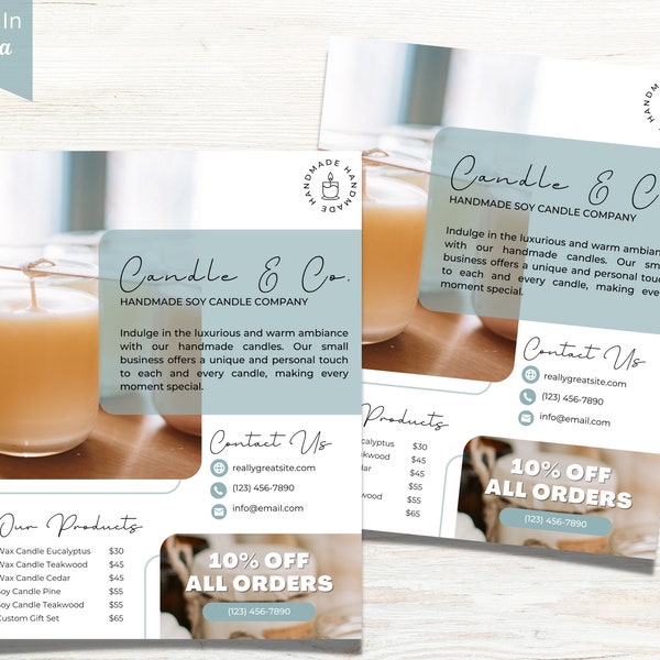 Candle Making Flyer - Etsy