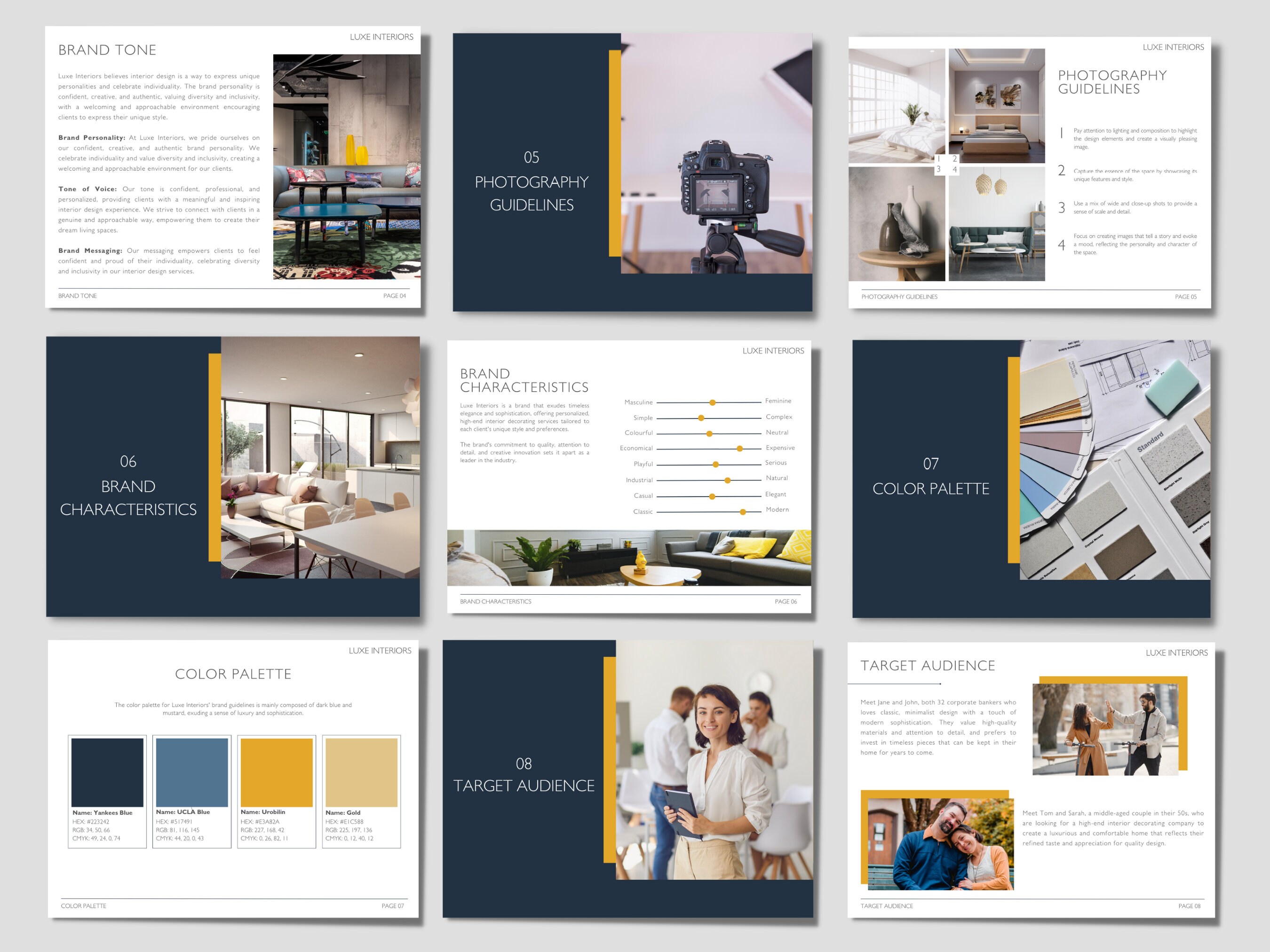 Brand Guidelines Template - Brand Style Guide, Presentation Template ...