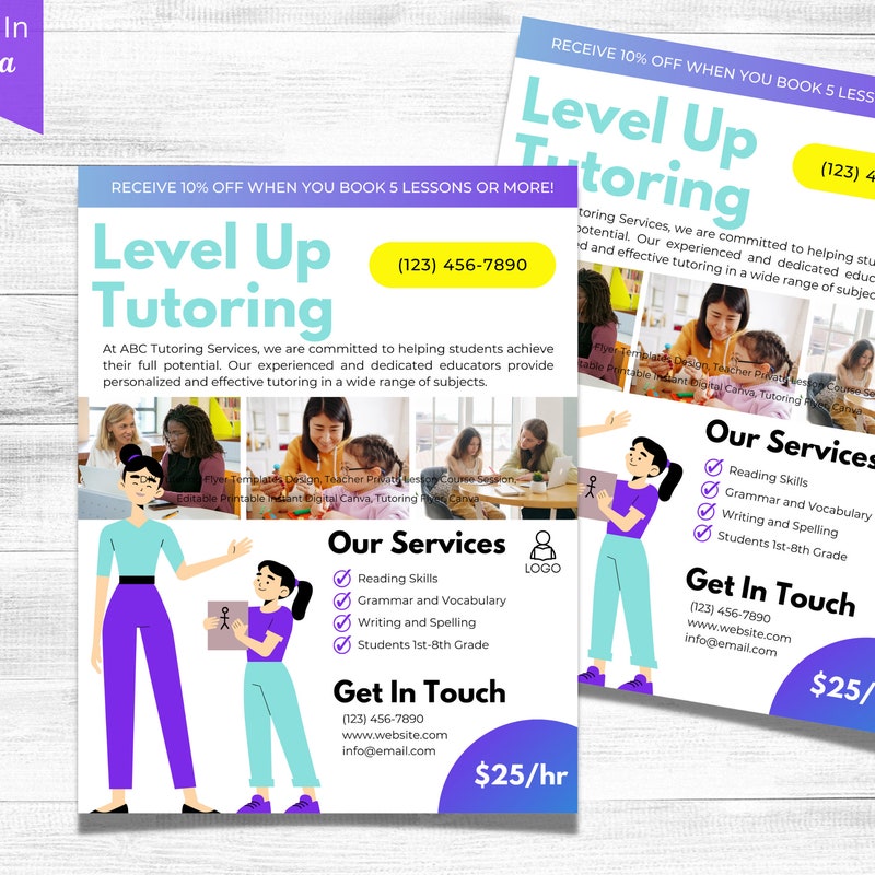 Tutoring Flyer - Etsy