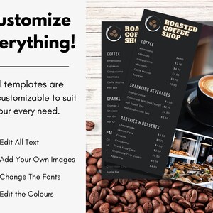 Coffee Menu, Restaurant Menu, Cafe, Coffee, Price List, Bakery Menu ...