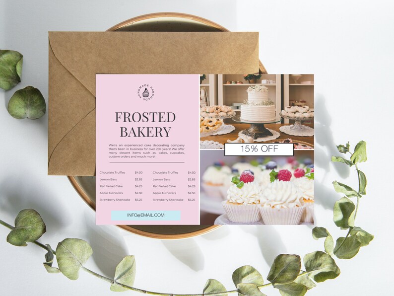 Cake Flyer Template, Cupcake Cake Business Flyer, Baking Dessert Flyer ...