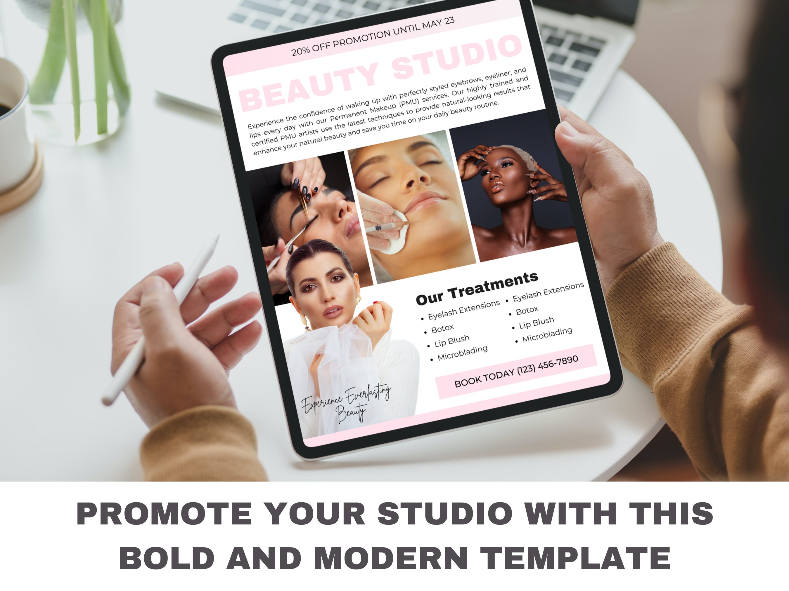 Beauty Flyer Brand Awareness Templates PMU Promotional Flyer - Etsy