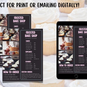 Modèle de Flyer pour gâteau, Flyer d'entreprise pour gâteaux cupcakes ...