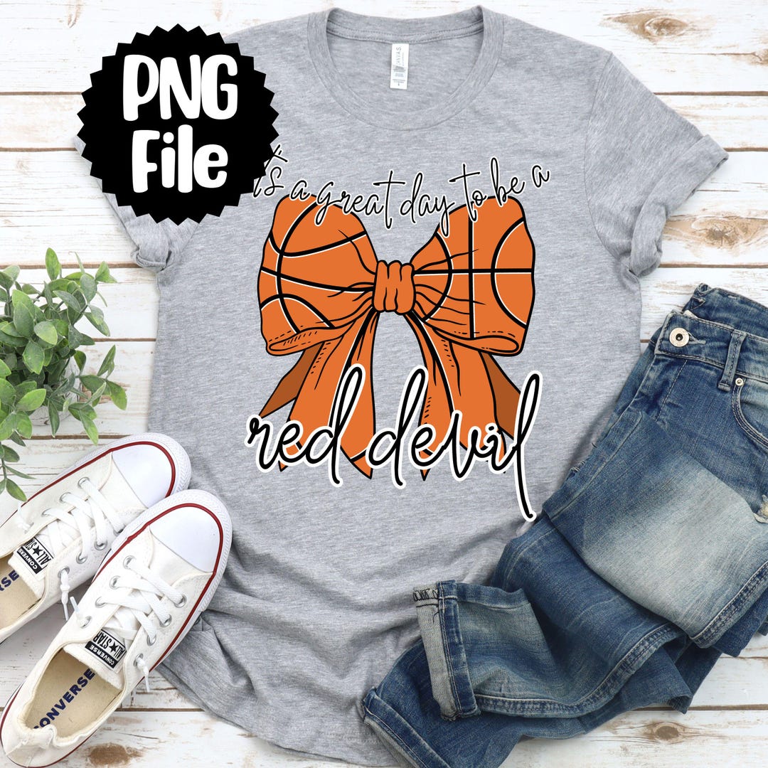 Red Devil Basketball Mascot PNG High School Spirit Instant Download ...