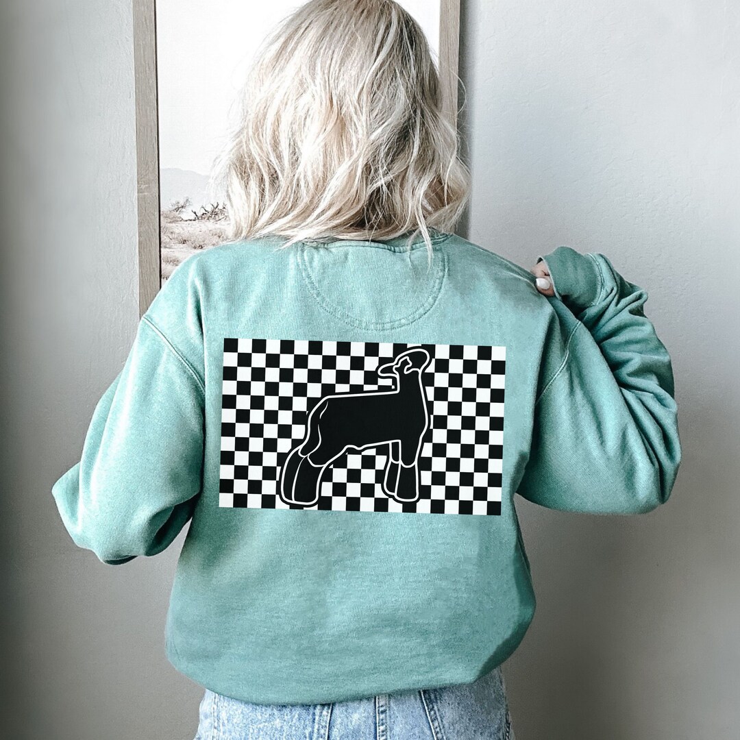 Comfort Colors Vintage Stock Show Sweatshirt Back Print Retro Lamb ...