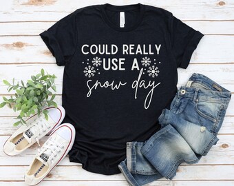 Snow Day Supporter Teacher Shirt Teacher Christmas Shirt - Etsy