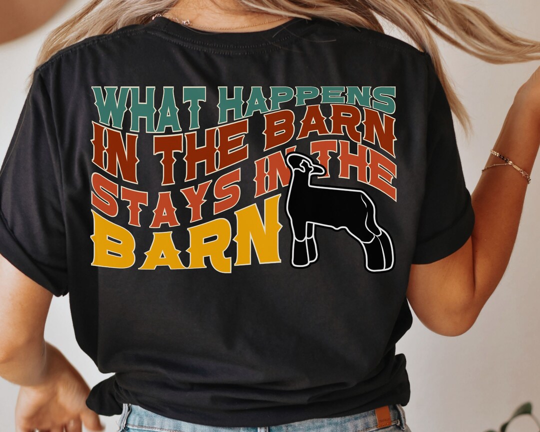 What Happens in the Barn Show Lamb Shirt Funny Southdown Tshirt Kids ...