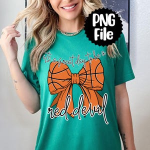 Red Devil Basketball Mascot PNG High School Spirit Instant Download ...