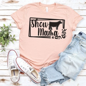 Stock Show Steer Shirt Cattle Show Retro Stock Show Mom Steer Show Mama ...