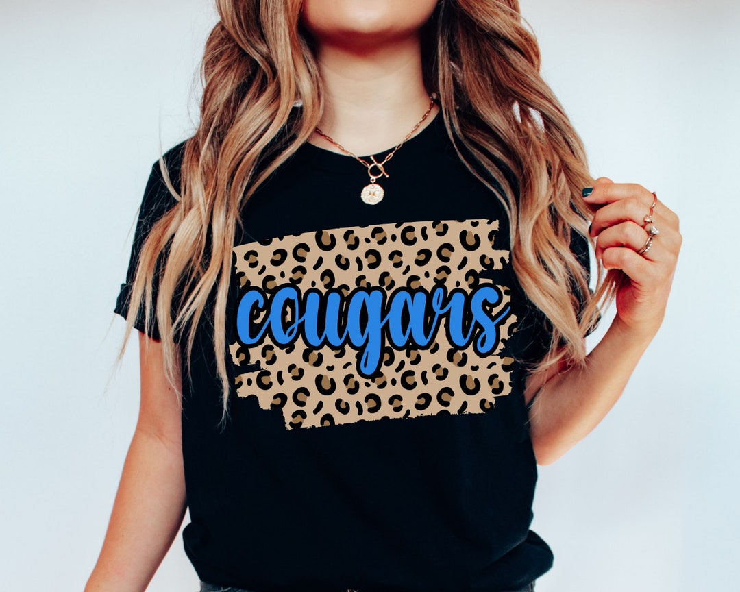 Custom School Mascot Shirt Cougars Football Tshirt High School Spirit ...