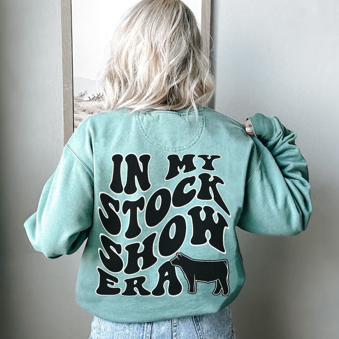 Comfort Colors Vintage Stock Show Sweatshirt Back Print Retro Steer ...
