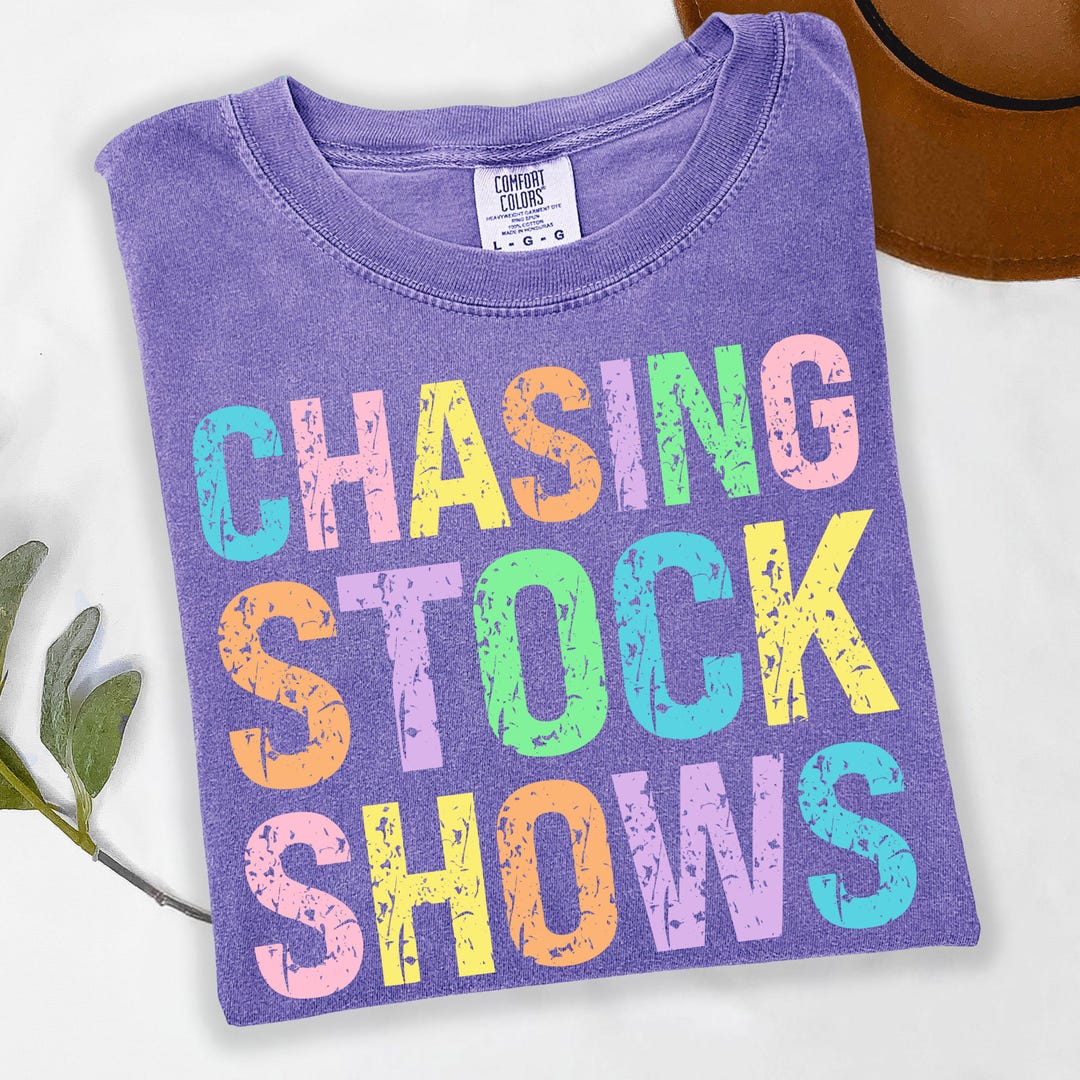Comfort Colors Cute Bright Stock Show Pig Mama Shirt Funny Cattle Mom ...