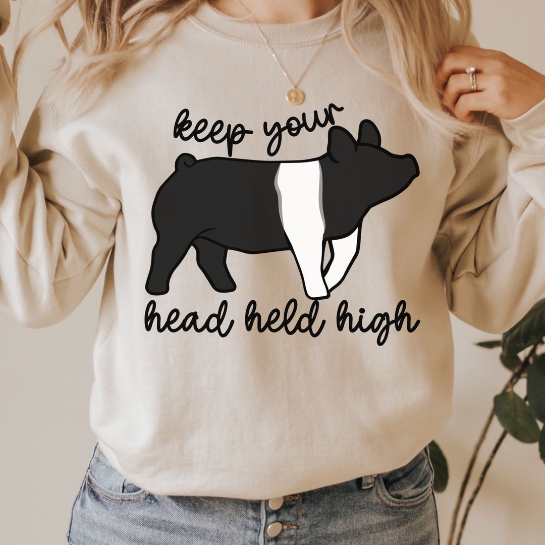Hampshire Pig Show Mama Sweatshirt Hog Stock Show Sweater Swine Breeder ...
