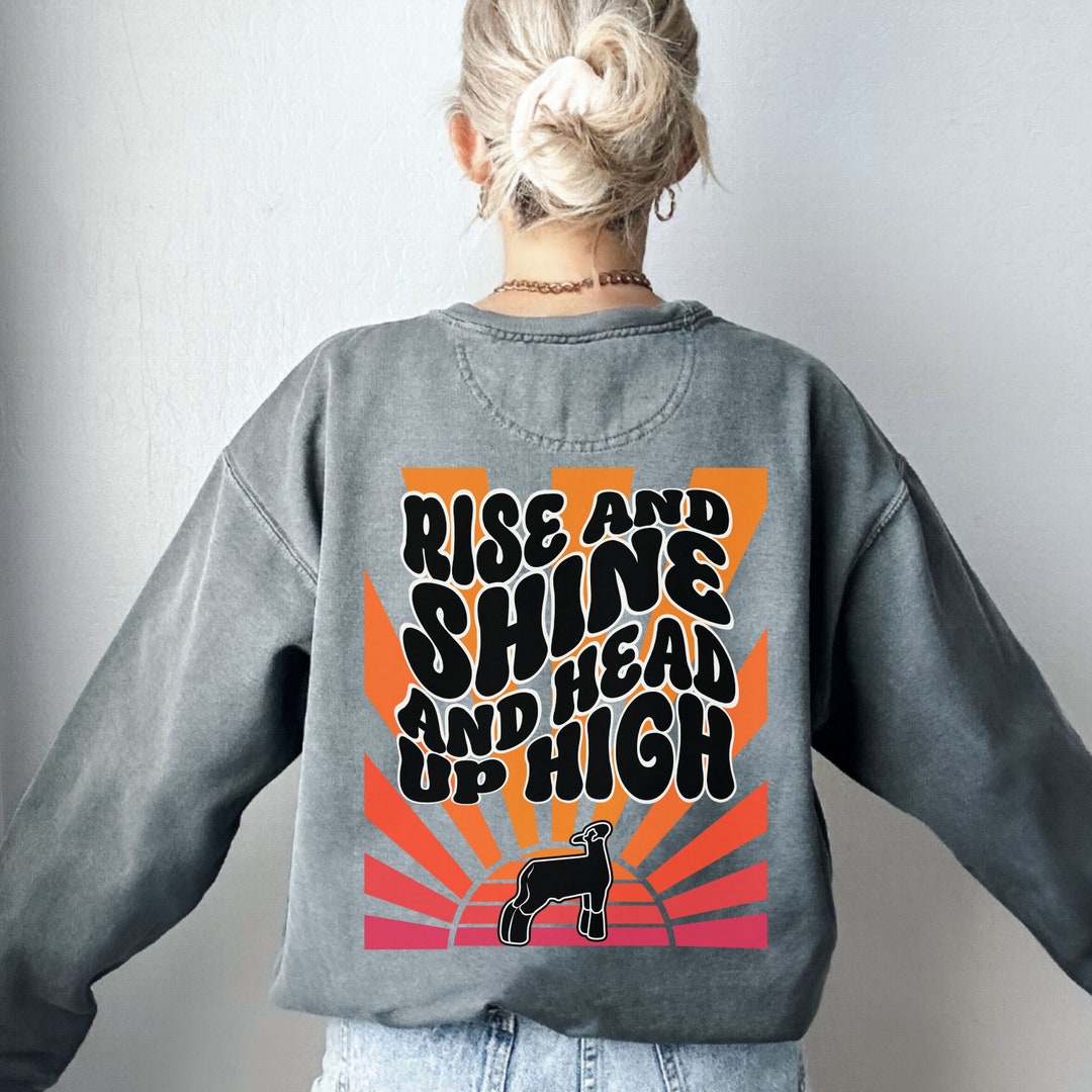 Comfort Colors Vintage Stock Show Lamb Sweatshirt Back Print Retro ...