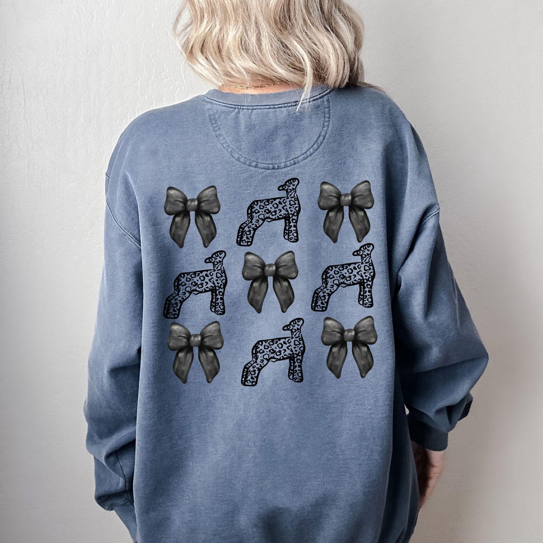 Comfort Colors Vintage Stock Show Lamb Sweatshirt Back Print Retro ...