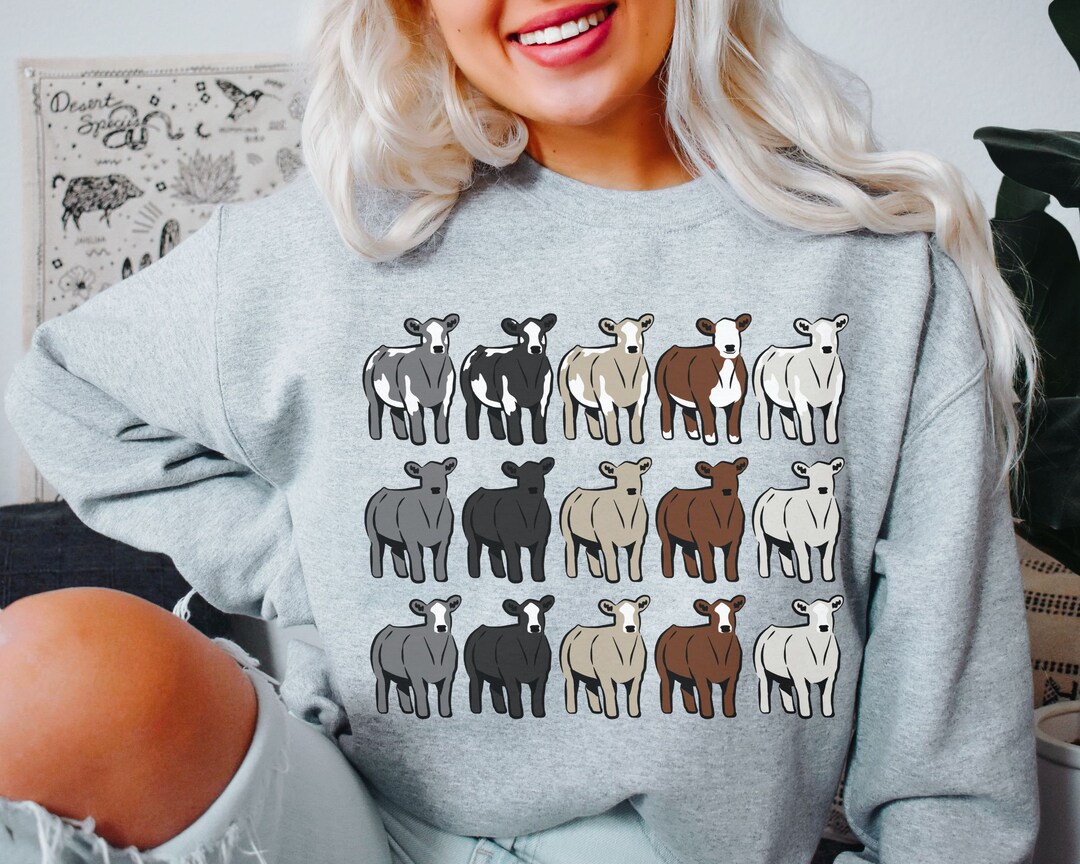 Cattle Breed Show Ranch Wife Crewneck Stock Show Girl Heifer Show Mama ...