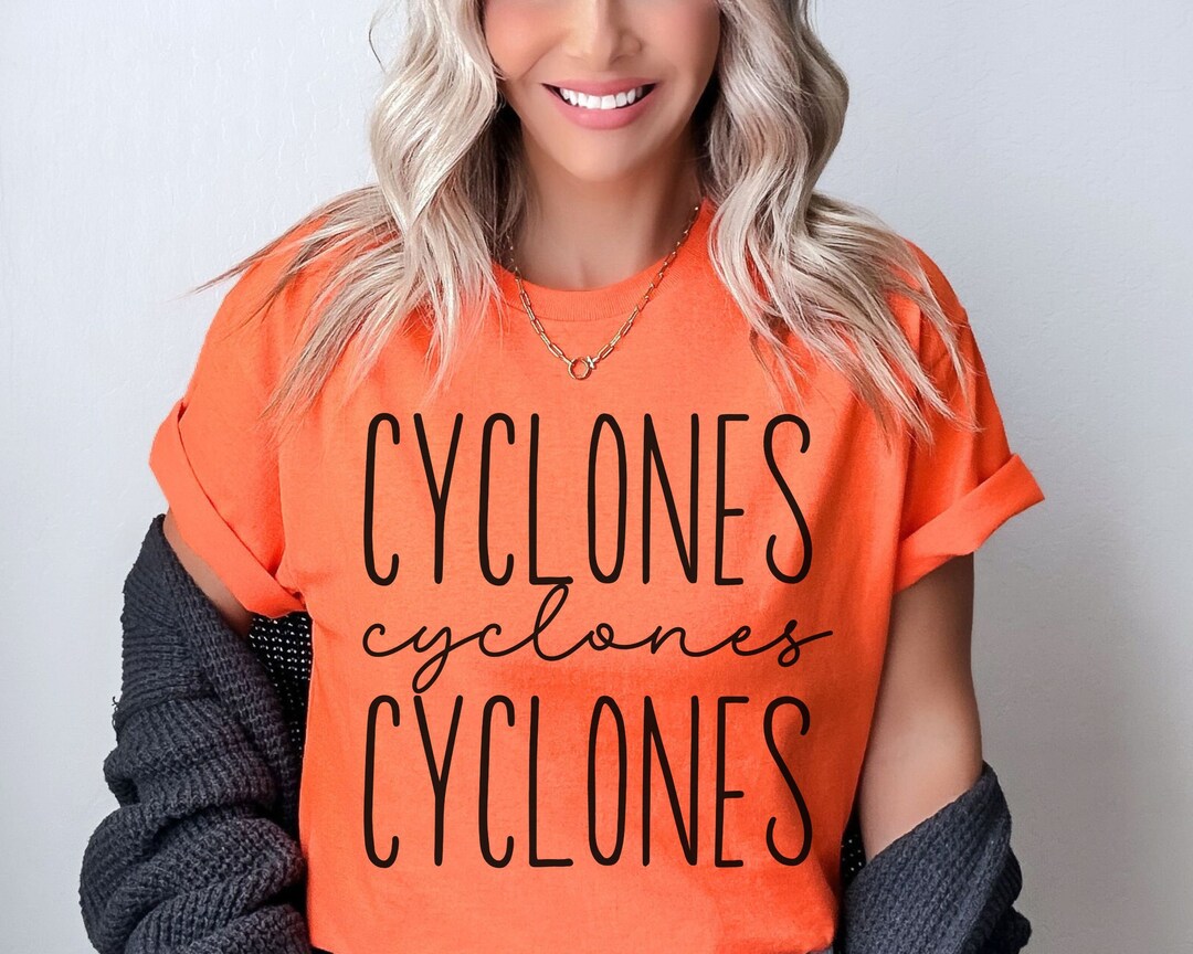 School Mascot Shirt Cyclones Football Retro Vintage High School Spirit ...