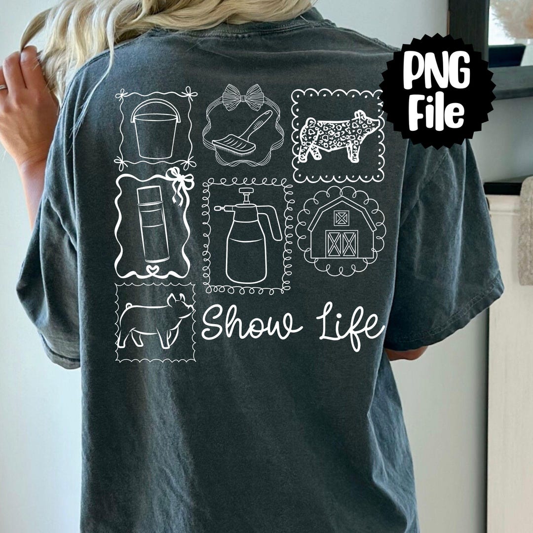 Stock Show Pig PNG: County Fair Swine File Graphics, Hog Sublimation ...