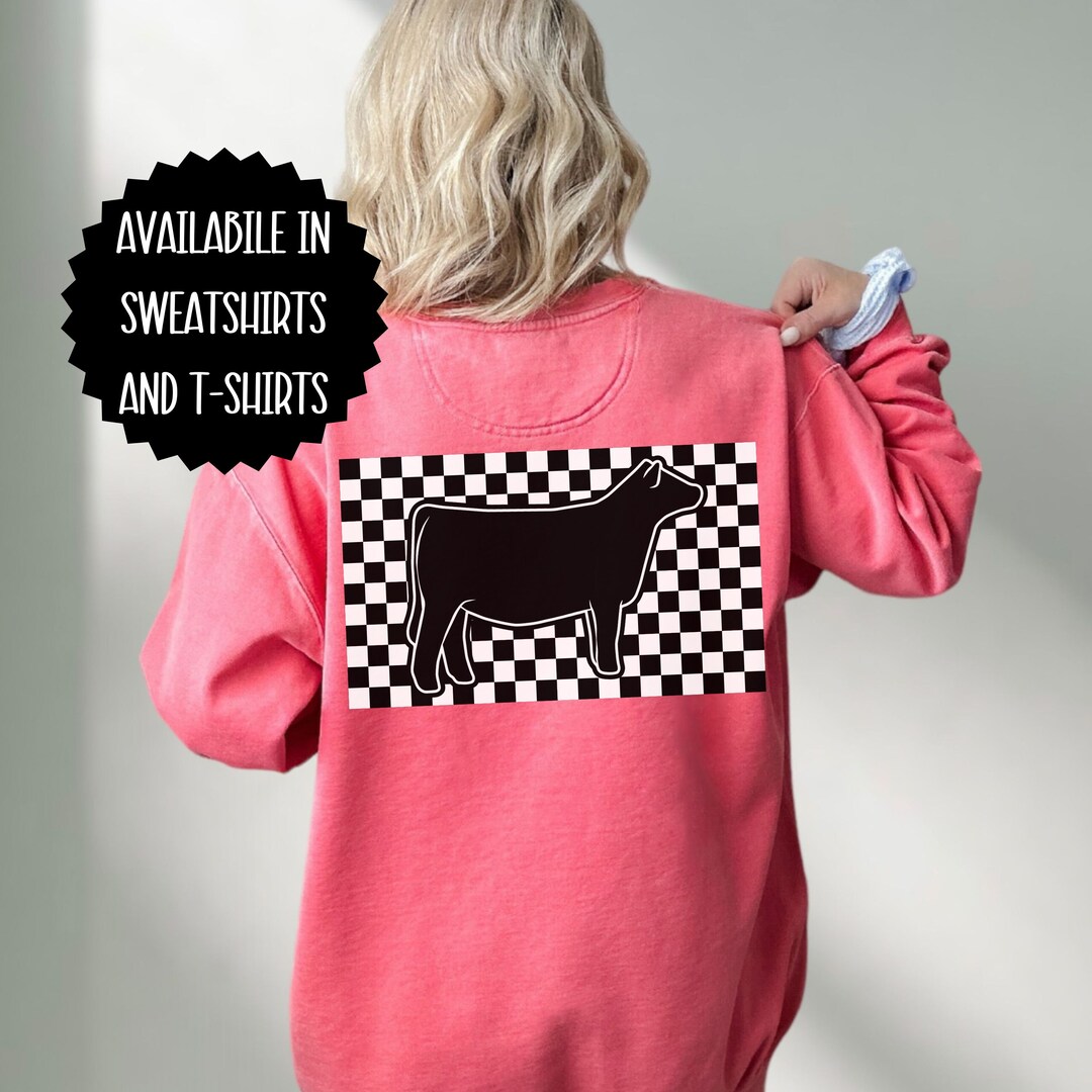 Comfort Colors Vintage Stock Show Sweatshirt Back Print Retro Heifer ...