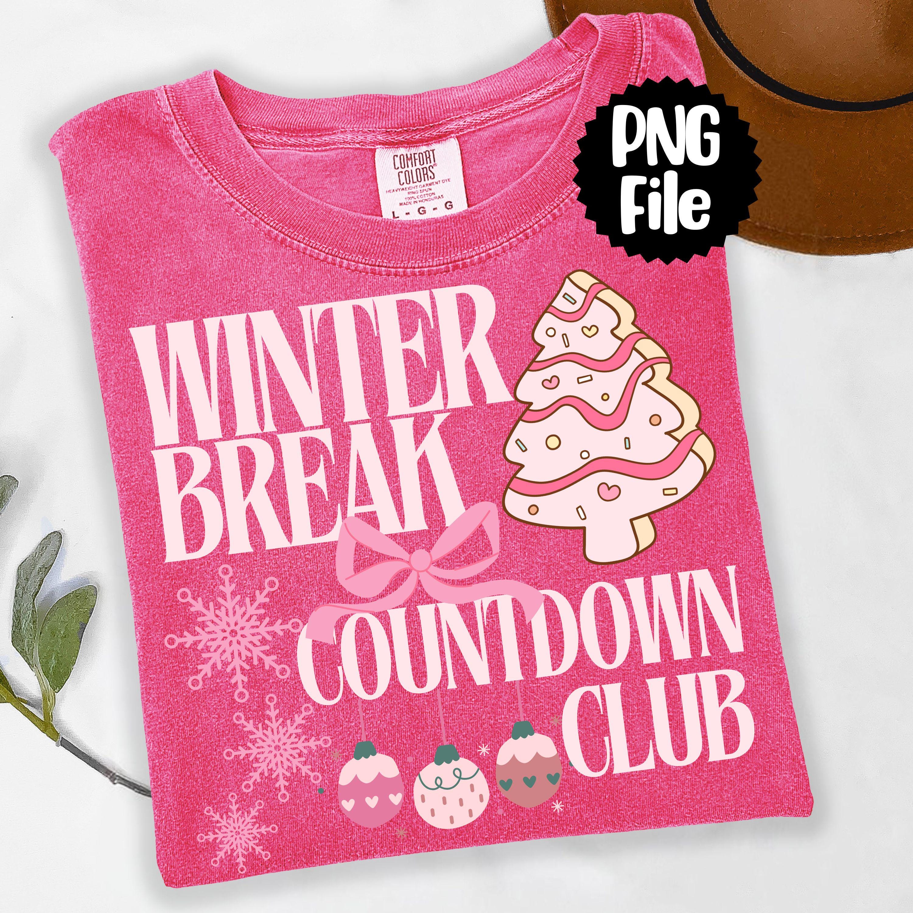 Winter Break Countdown Club Teacher PNG: Christmas Paraprofessional ...