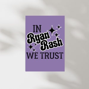 Custom Ryan Rash Funny Stock Show Matte Poster Print - Etsy