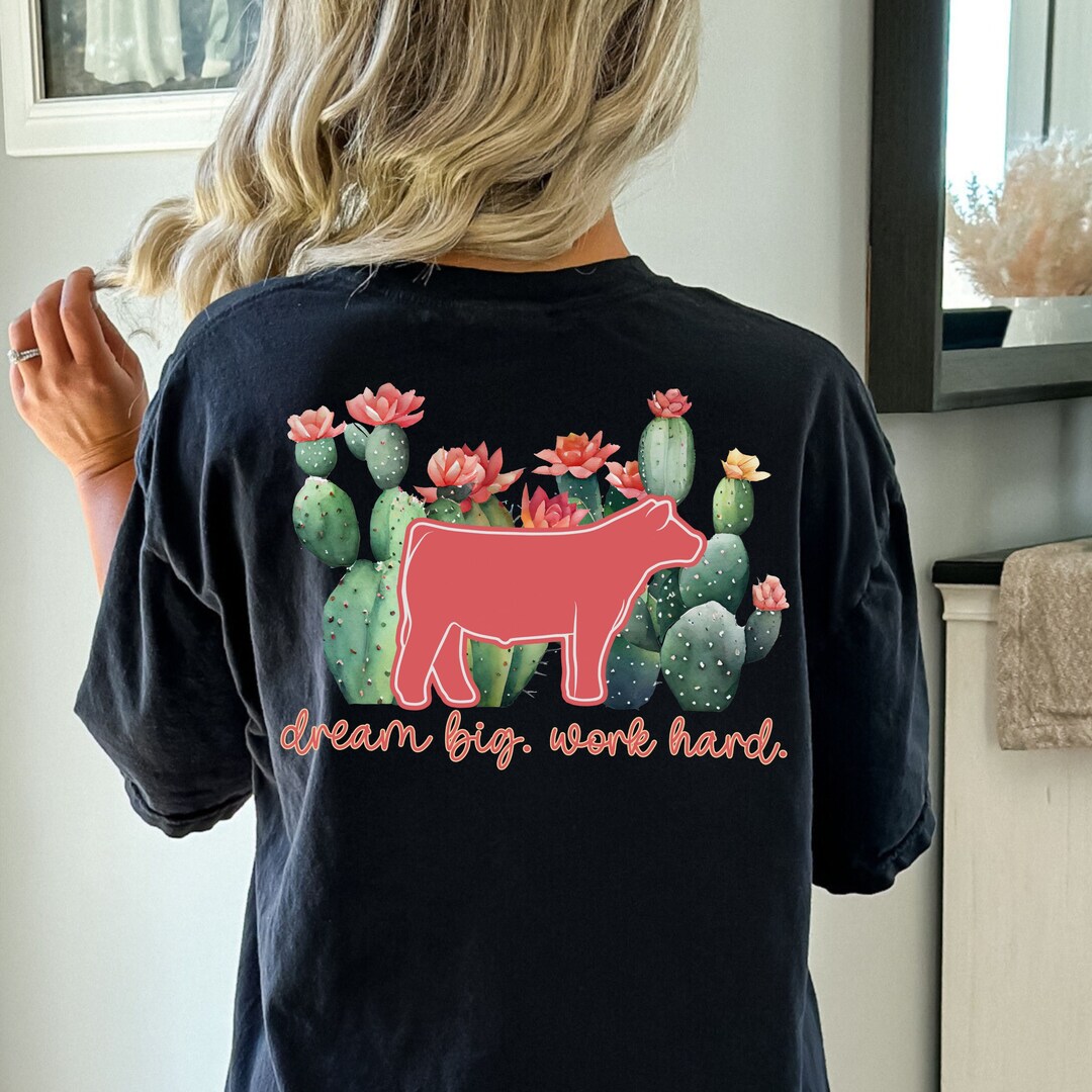 Cactus Show Steer Shirt Cattle Show Tee Ranch Girl Tshirt Cow Mama Gift ...
