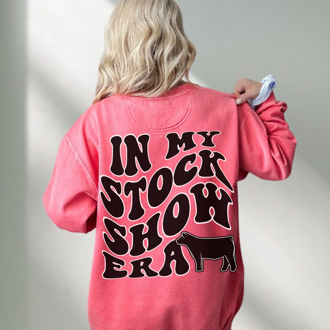 Comfort Colors Vintage Stock Show Sweatshirt Back Print Retro Steer ...