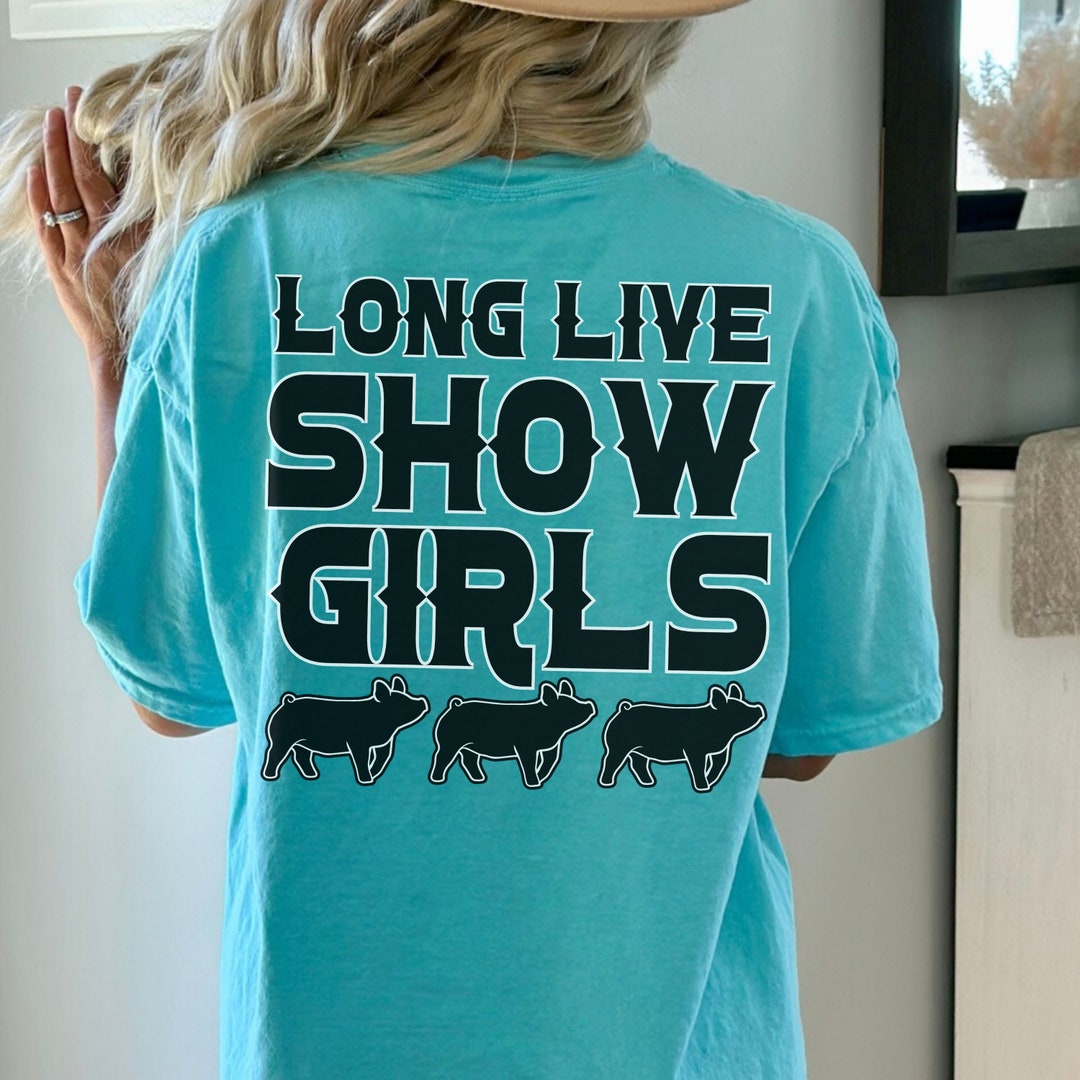 Comfort Colors Vintage Stock Show Tshirt Long Live Back Print Retro Pig ...