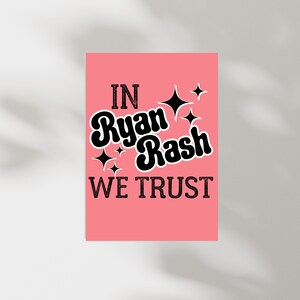 Custom Ryan Rash Funny Stock Show Matte Poster Print - Etsy