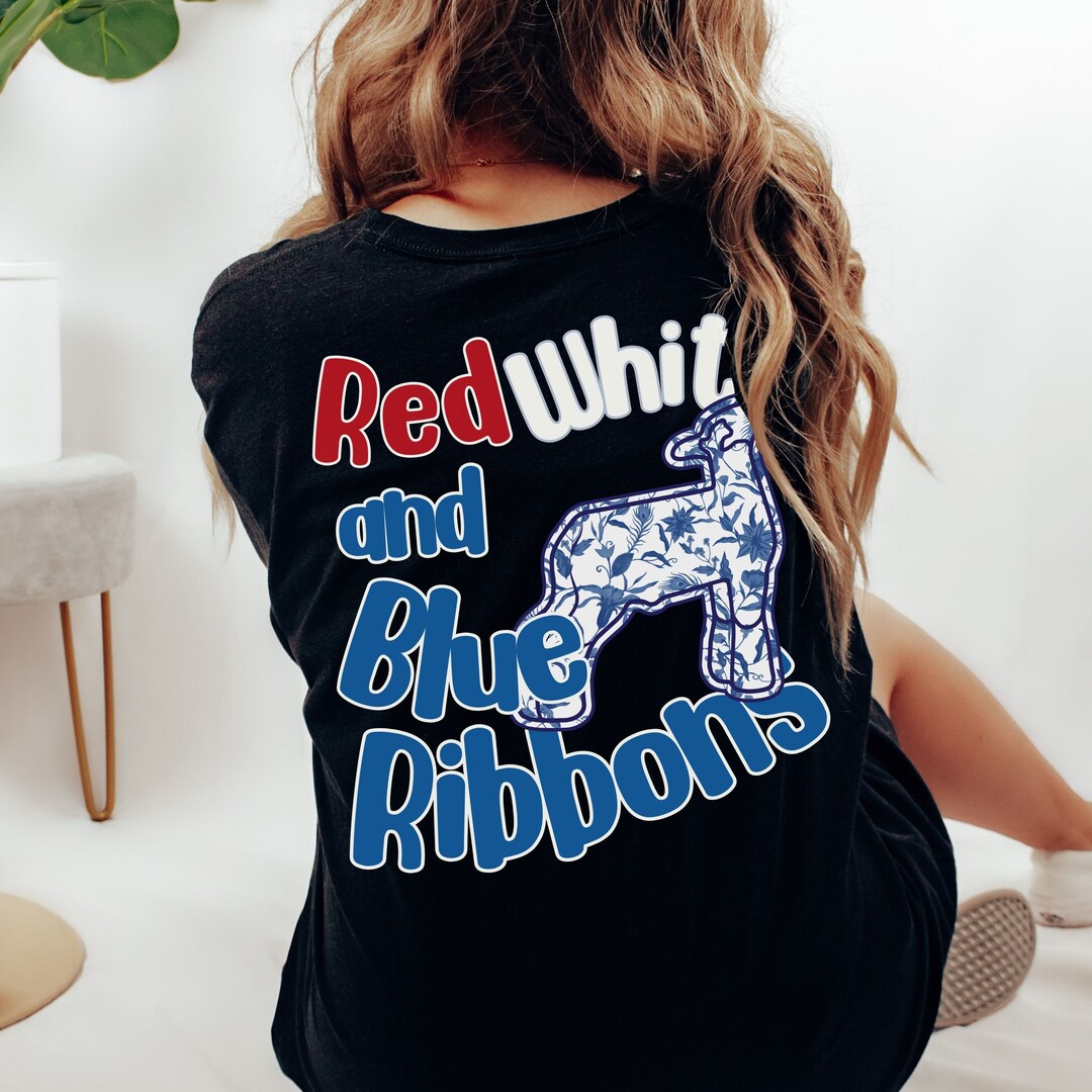 Red White Blue Show Lamb Shirt Sheep Show Tshirt Southdown Show Mama ...