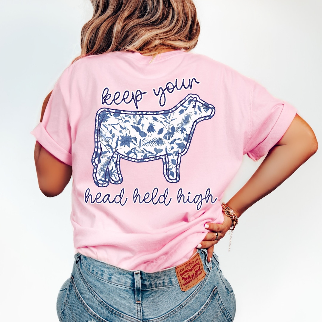 Comfort Colors Vintage Stock Show Sweatshirt Back Print Retro Heifer ...