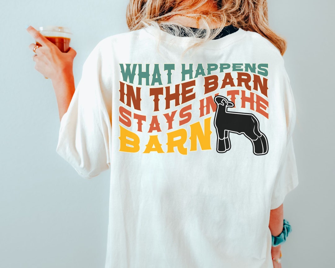 What Happens in the Barn Show Lamb Shirt Funny Southdown Tshirt Kids ...