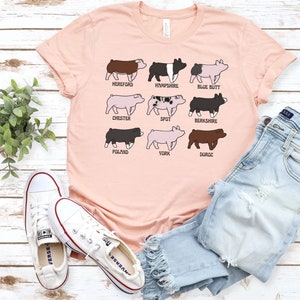 Pig Breed Show Pig Shirt Swine Show Stock Show Girl Pig Show Mama Pig ...