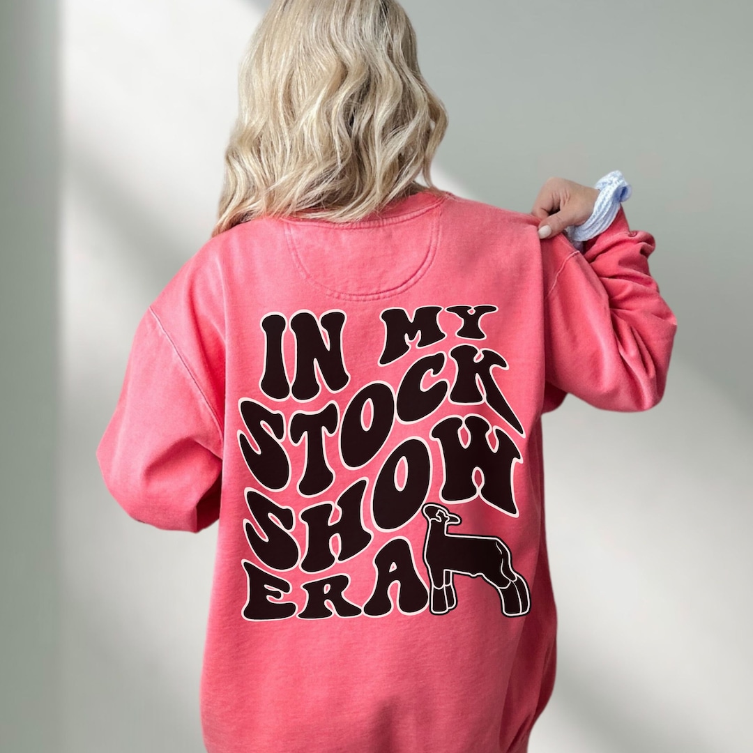 Comfort Colors Vintage Stock Show Sweatshirt Back Print Retro Lamb ...