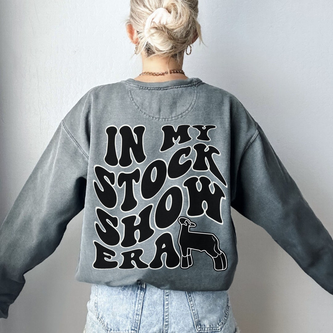 Comfort Colors Vintage Stock Show Sweatshirt Back Print Retro Lamb ...