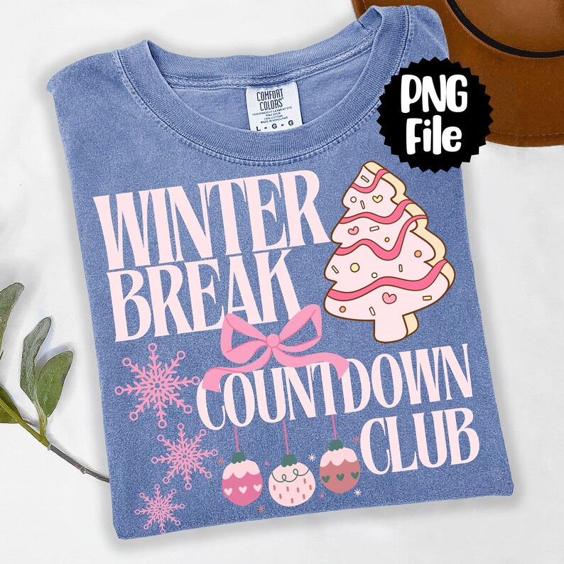 Winter Break Countdown Club Teacher PNG: Christmas Paraprofessional ...