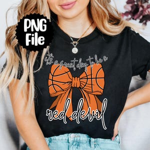 Red Devil Basketball Mascot PNG High School Spirit Instant Download ...