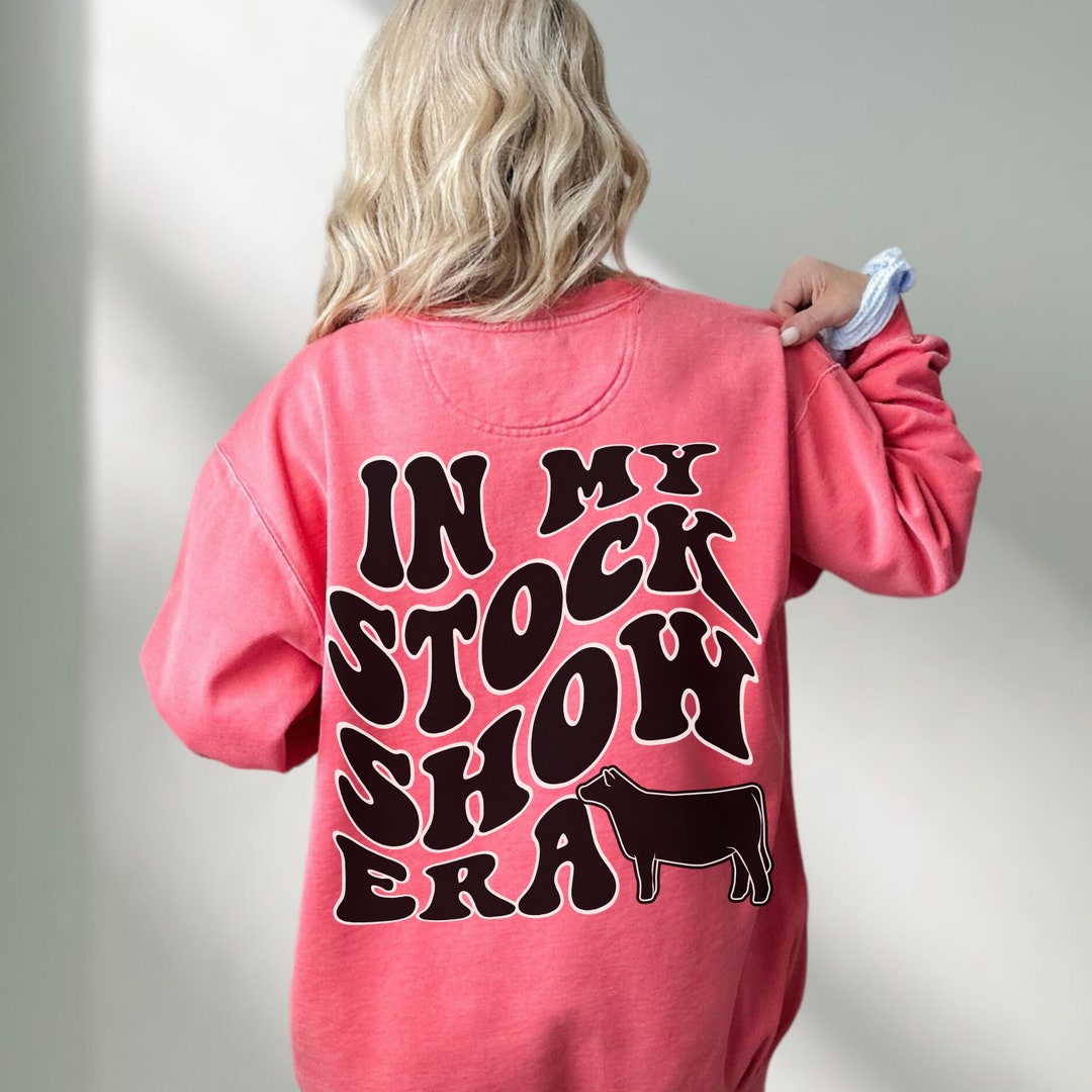 Comfort Colors Vintage Stock Show Sweatshirt Back Print Retro Heifer ...