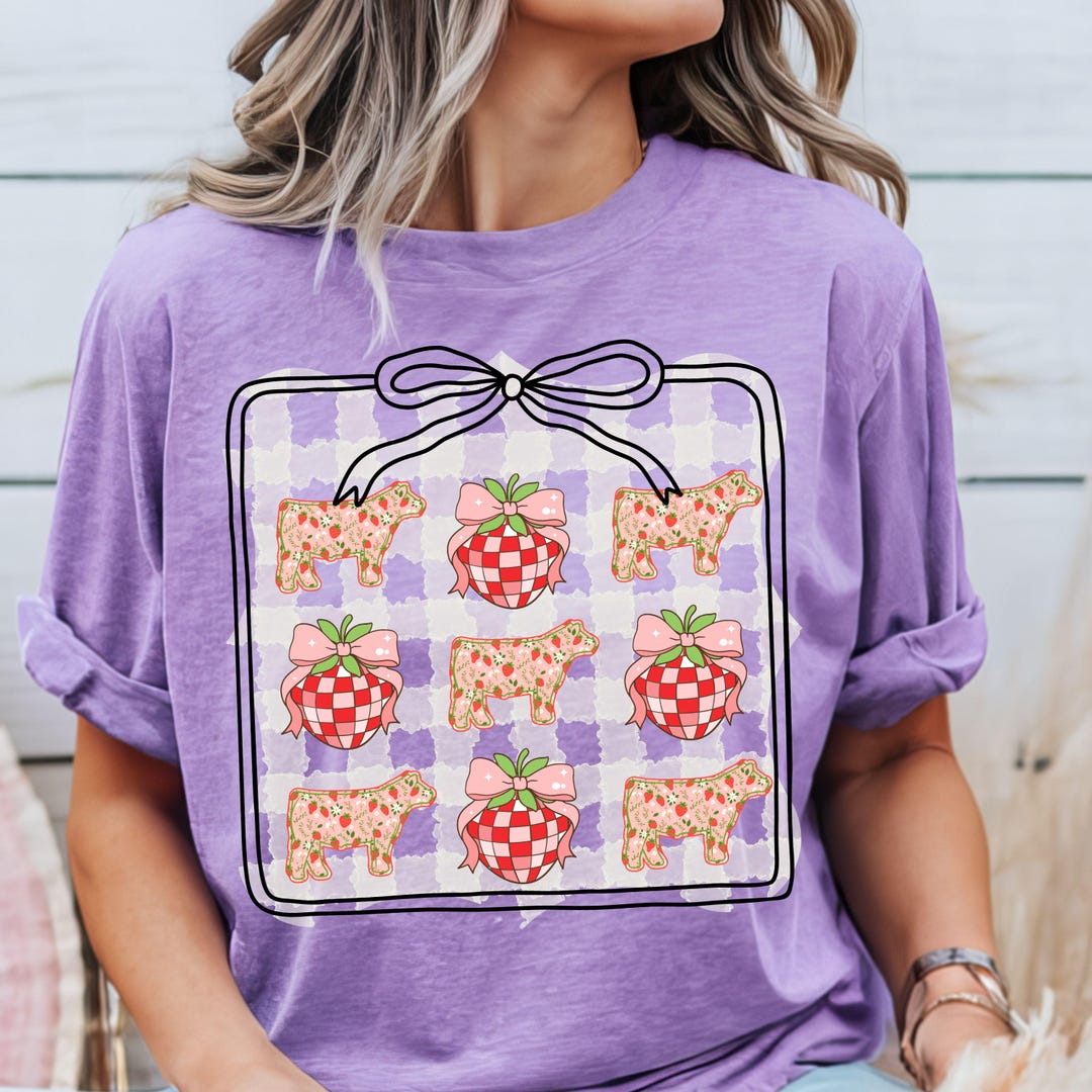 Strawberry Coquette Stock Show Steer Shirt Cattle Show Girl Gift ...
