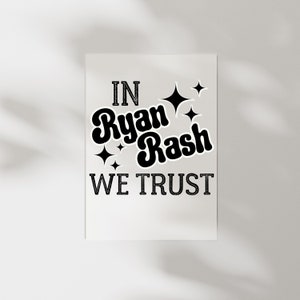 Custom Ryan Rash Funny Stock Show Matte Poster Print - Etsy